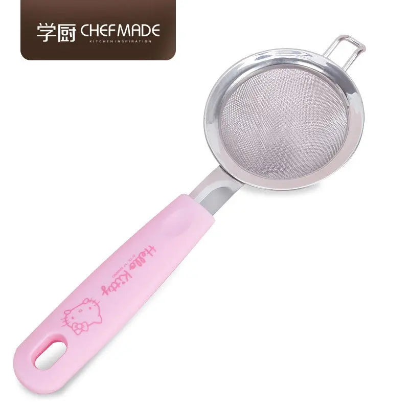 CHEFMADE Hello Kitty Stainless Steel Mesh Filter Flour Sieve Pink ...
