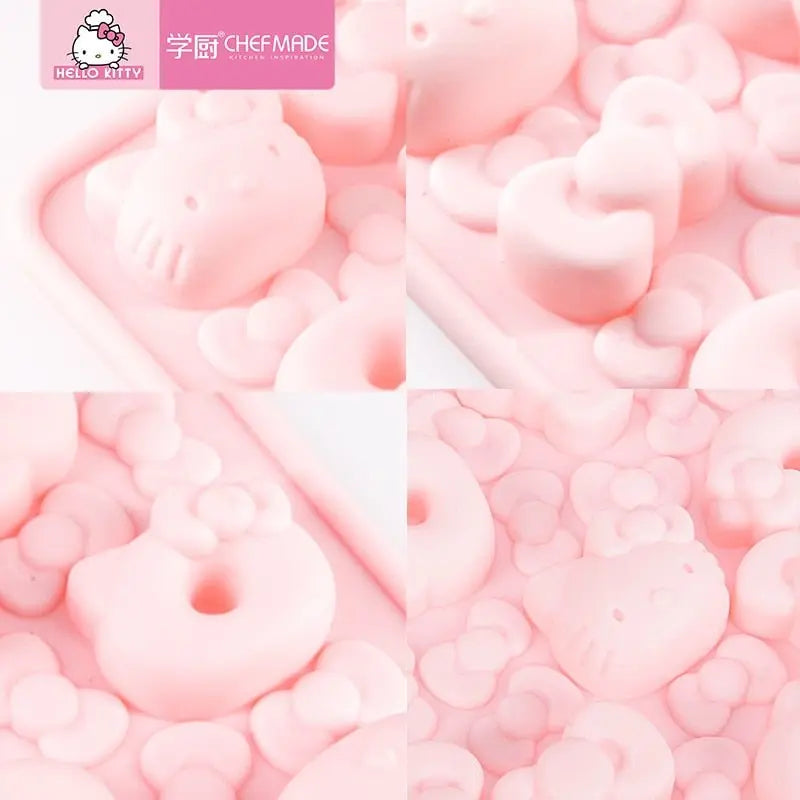 CHEFMADE Hello Kitty Chocolate Ice Jelly Pudding Silicone Mold Baking ...