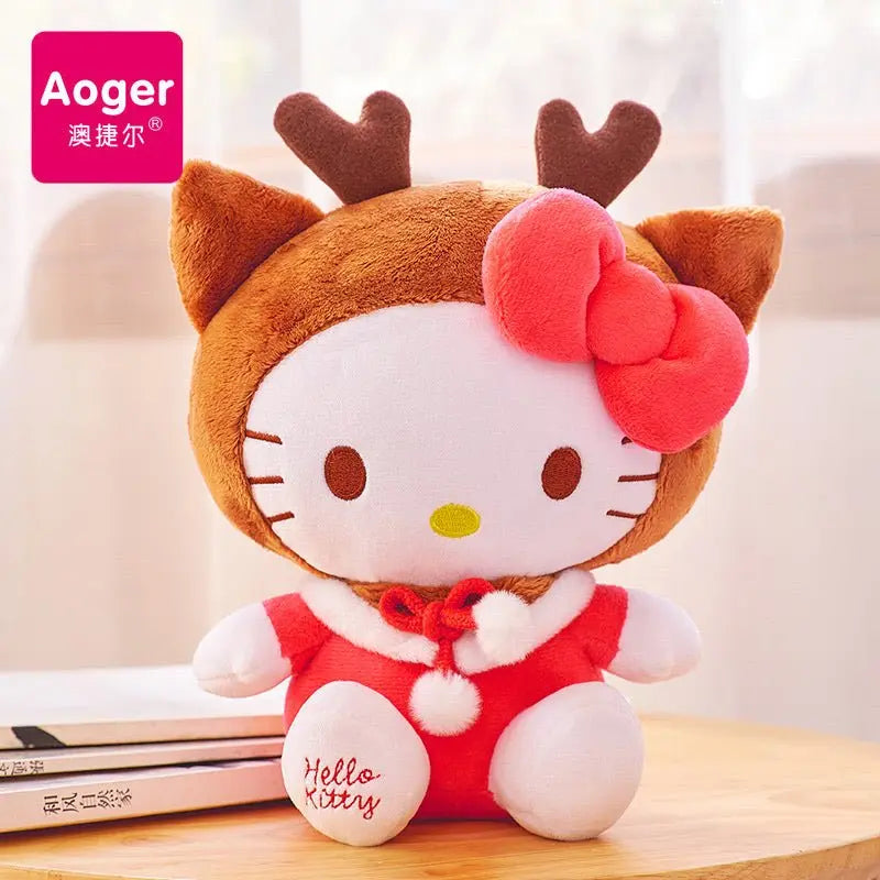 Hello Kitty Christmas Doll 8 inch Tall - Hello Kitty Camp